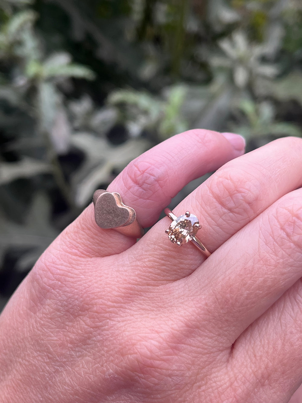 Heart Signet ring heart jewelry to give the gift of love