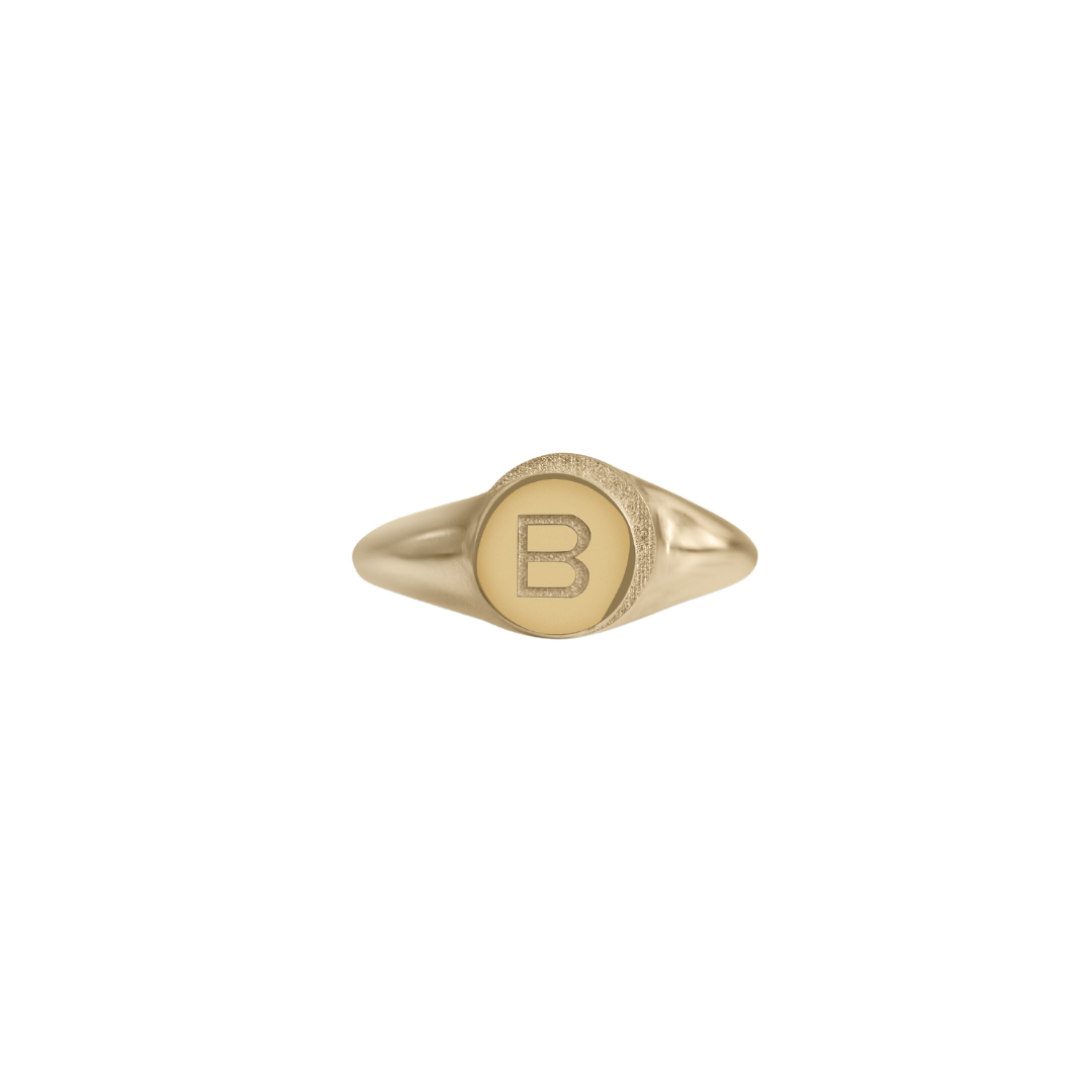Signet ring initials