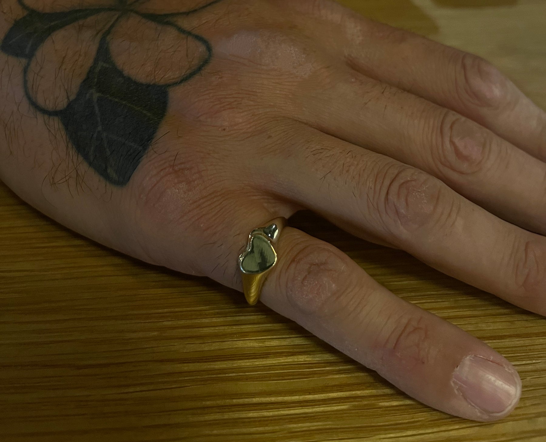 Heart Signet ring heart jewelry to give the gift of love